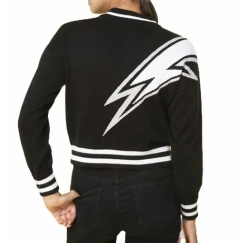 27 Miles Malibu Joan Lightning Bolt Bomber Jacket Cot… - Gem